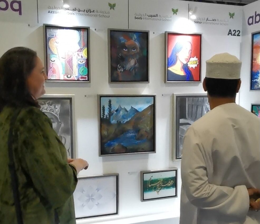 ABQ Art Students Make Proud First Showing at Muscat Art Exhibition - ABQ