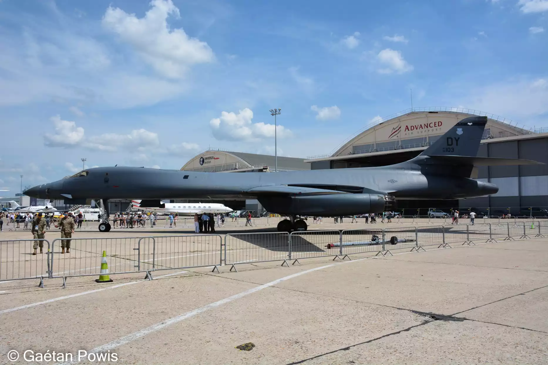 Crash d'un bombardier stratégique B-1B Lancer américain