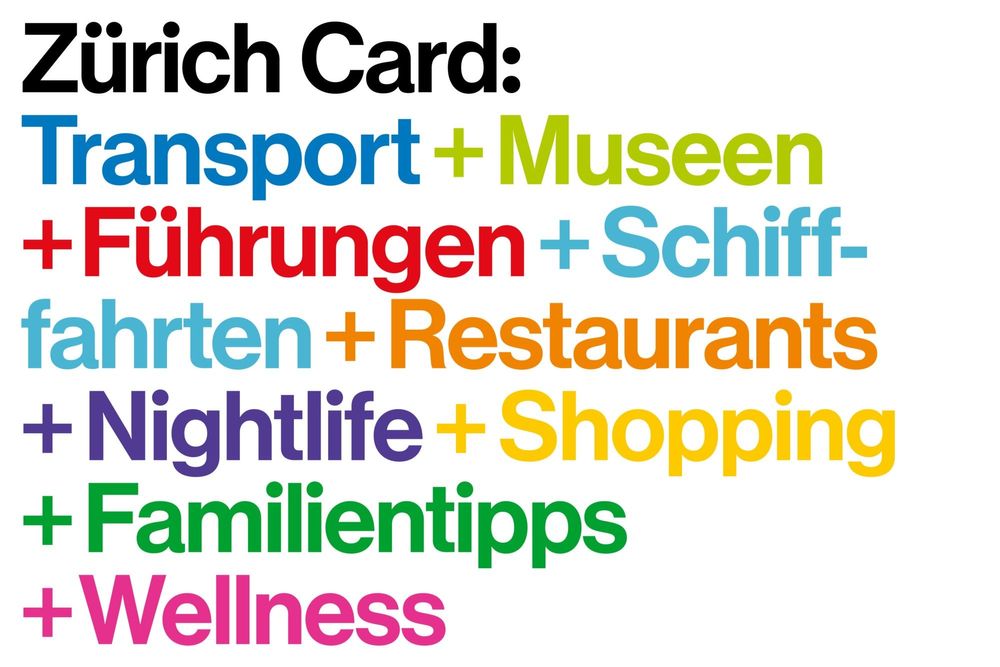Zürich Card für 24 oder 72 Stunden | Swiss Activities