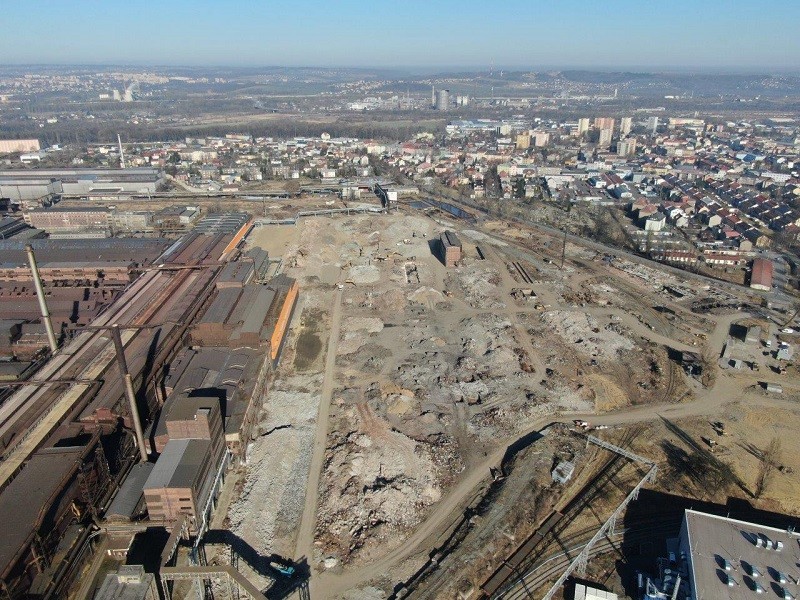 Skončila rozsáhlá demolice ocelárny VÍTKOVICE STEEL | Průmyslová ekologie
