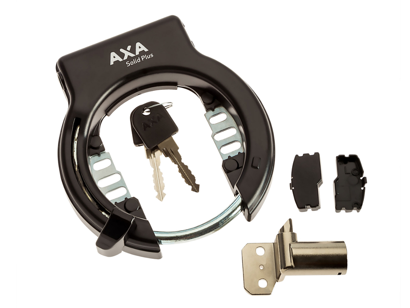 AXA Solid Plus och Batterilås Egoing Rammontage - Manges Cykelverkstad