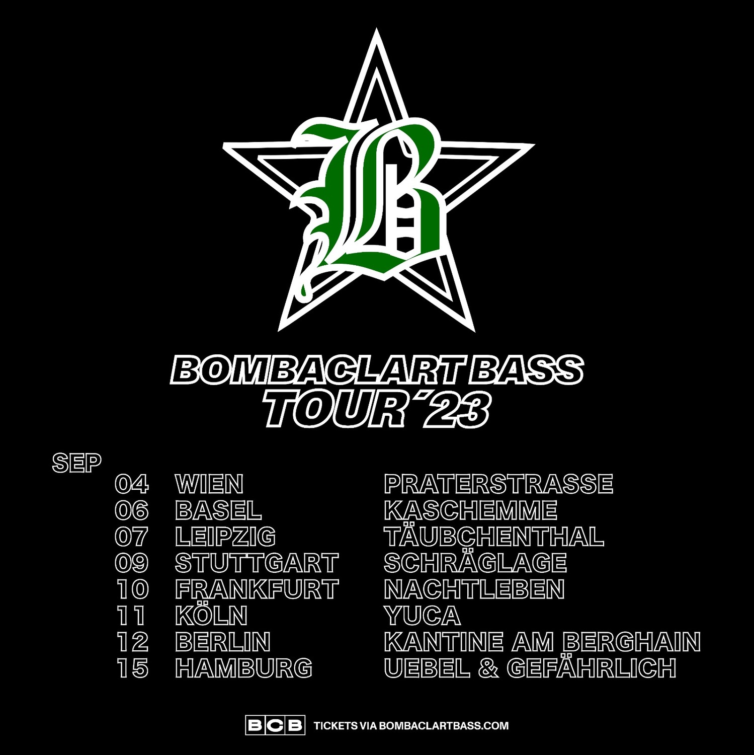 Bombaclart Bass Tour Meine Events | ntry.at