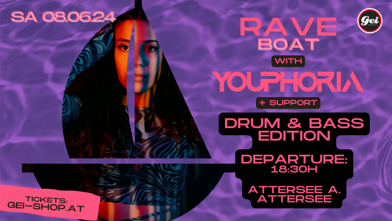 Rave Boat am Attersee /w YOUPHORIA + Support Meine Events | ntry.at