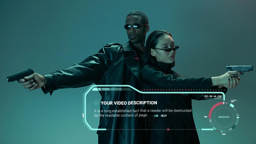 Complex HUD Lower-third 04