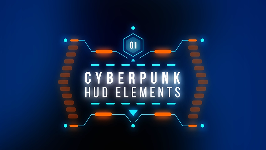 Cyberpunk HUD Elements 14