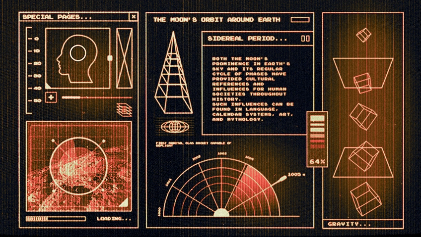 Retro Spaceship HUD 01