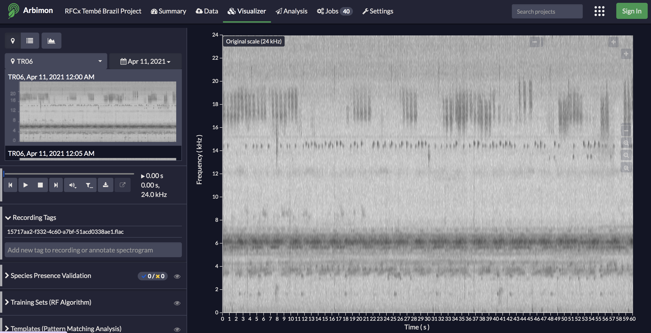 ARBIMON (Automated Remote Biodiversity Monitoring Network) — Smart ...