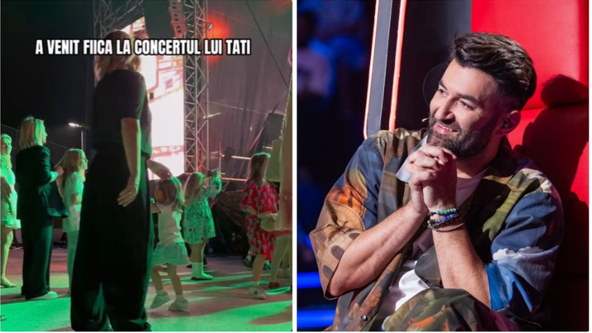 Imagini adorabile cu fiica lui Smiley și a Ginei Pistol la concertul ...