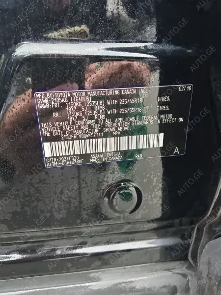 Sale Toyota Toyota, RAV4 2.5 2016 Before Customs